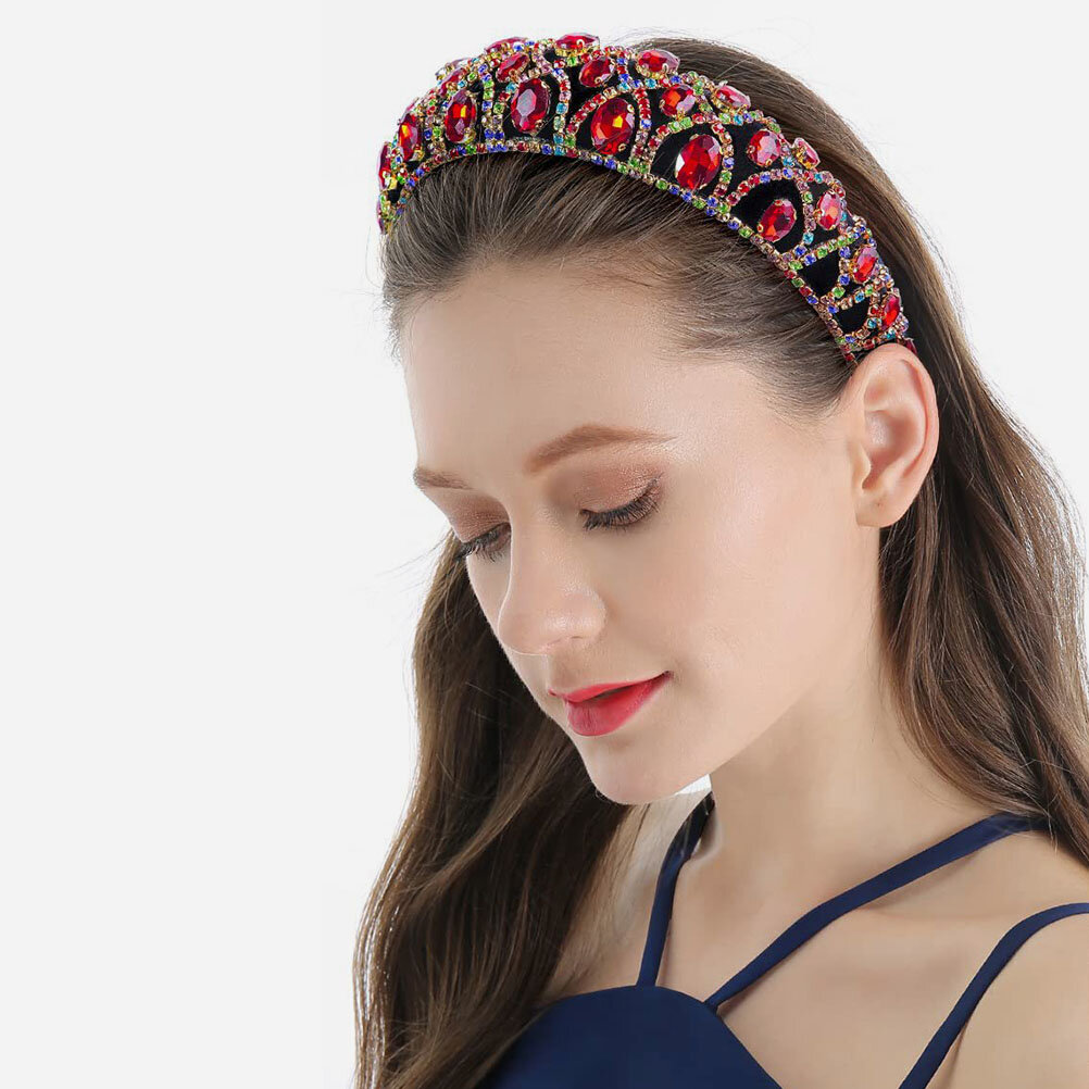 Ободок С Кристаллами Swarovski Изумительный Ободок Для Волос 15x13 См