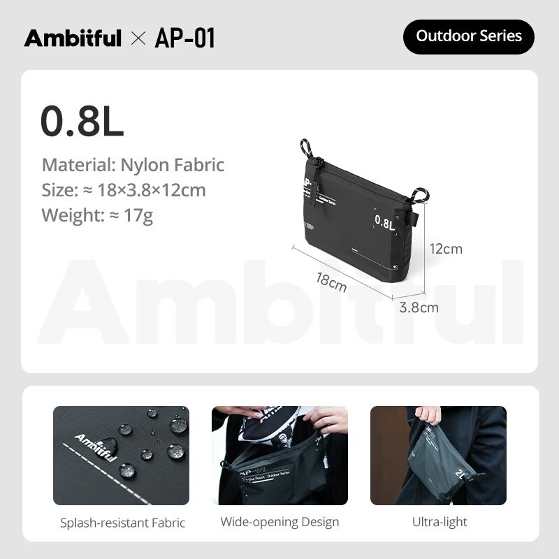 Водонепроницаемая сумка AMBITFUL AP01 0.8L