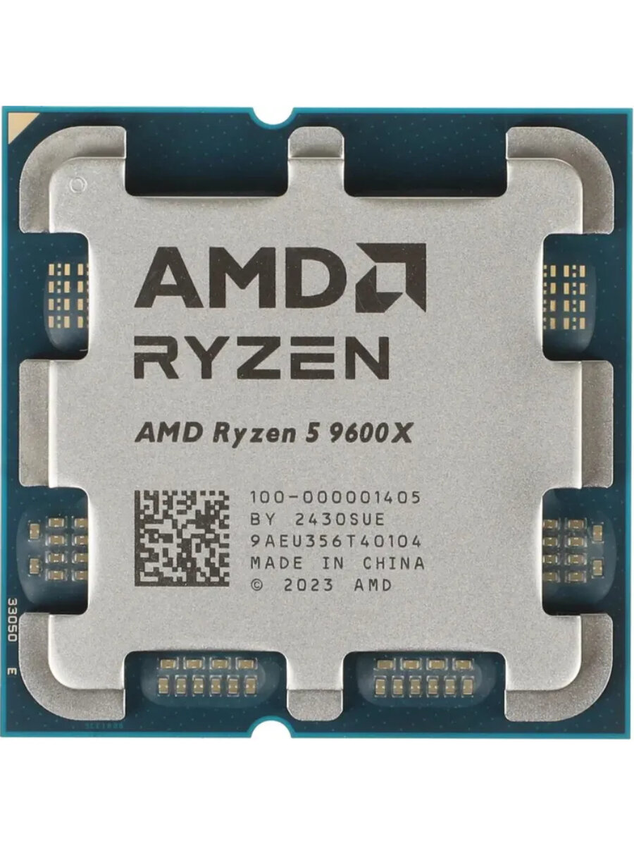 Процессор AMD Ryzen 5 9600X 100-000001405 Zen 5 6C/12T 3.9-5.4GHz (AM5, L3 32MB, 4nm, 65W TDP) OEM