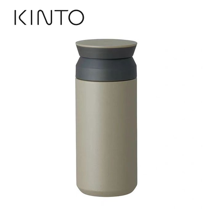 Kinto Термокружка 0.5 л, холод 8 ч, тепло 6 ч, вакуумная, непроливайка, хаки