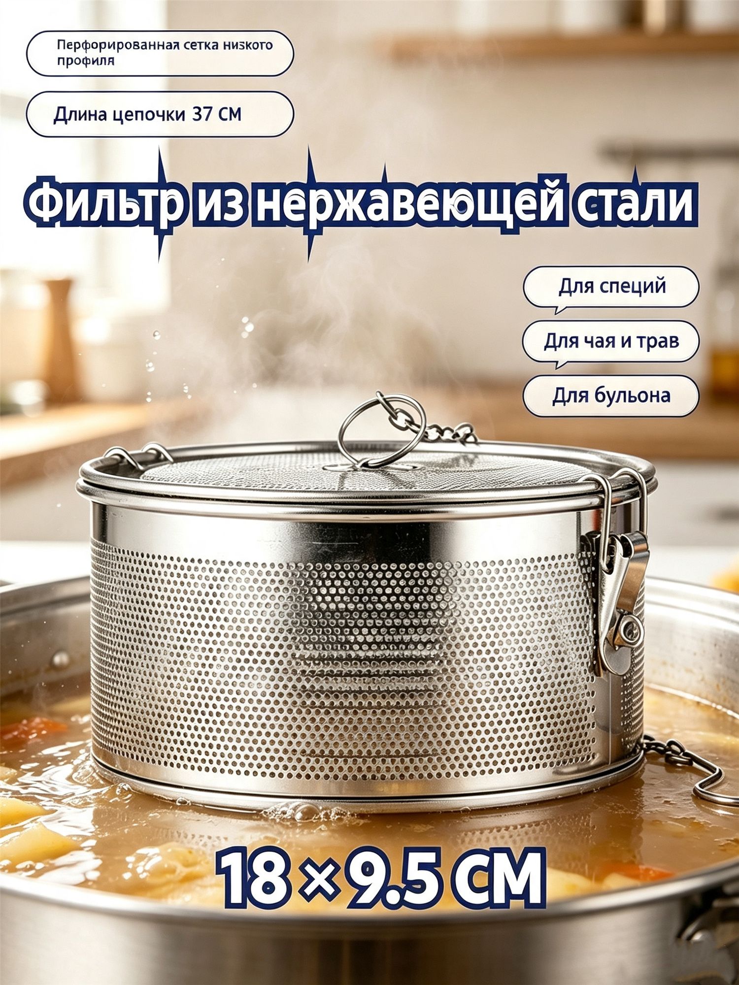 Сито, диаметр 18 см, 1 предм.