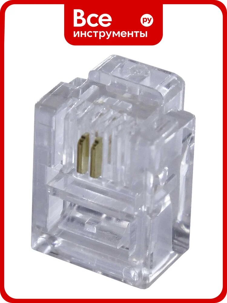 Коннектор OXION RJ-11 (6P2C), 5 шт, блистер, арт. OX-RJ-116P2Cx5