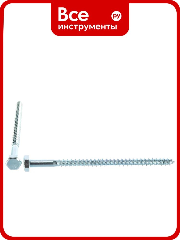 Сантехнический шуруп госкреп 6х100 80 шт, пакет КР.021549