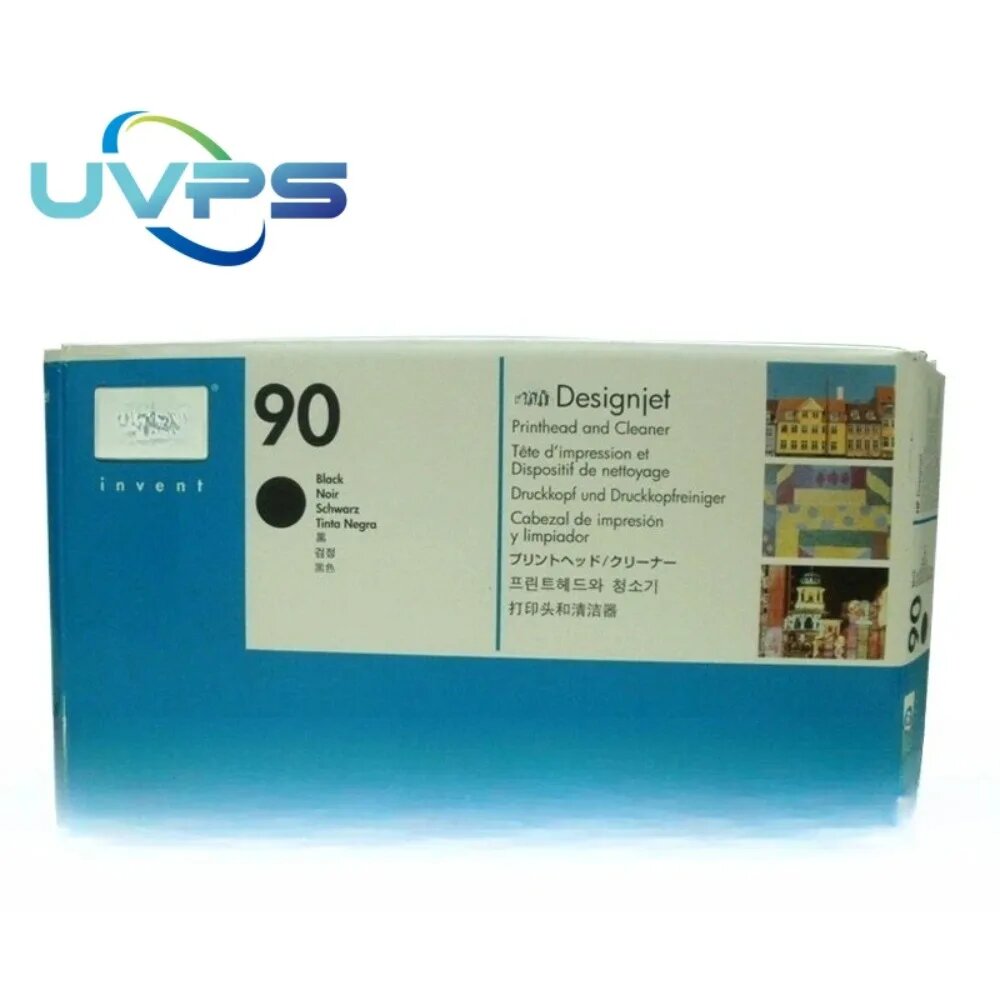 Печатающая головка UVPS для HP 90, черный (BK)