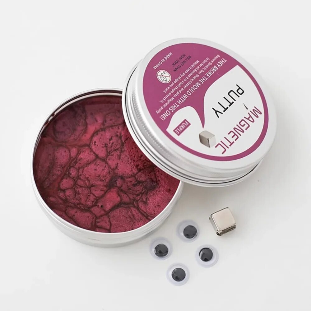 Магнитная глина из смолы 7*2,5 см Фиолетовый, Purple