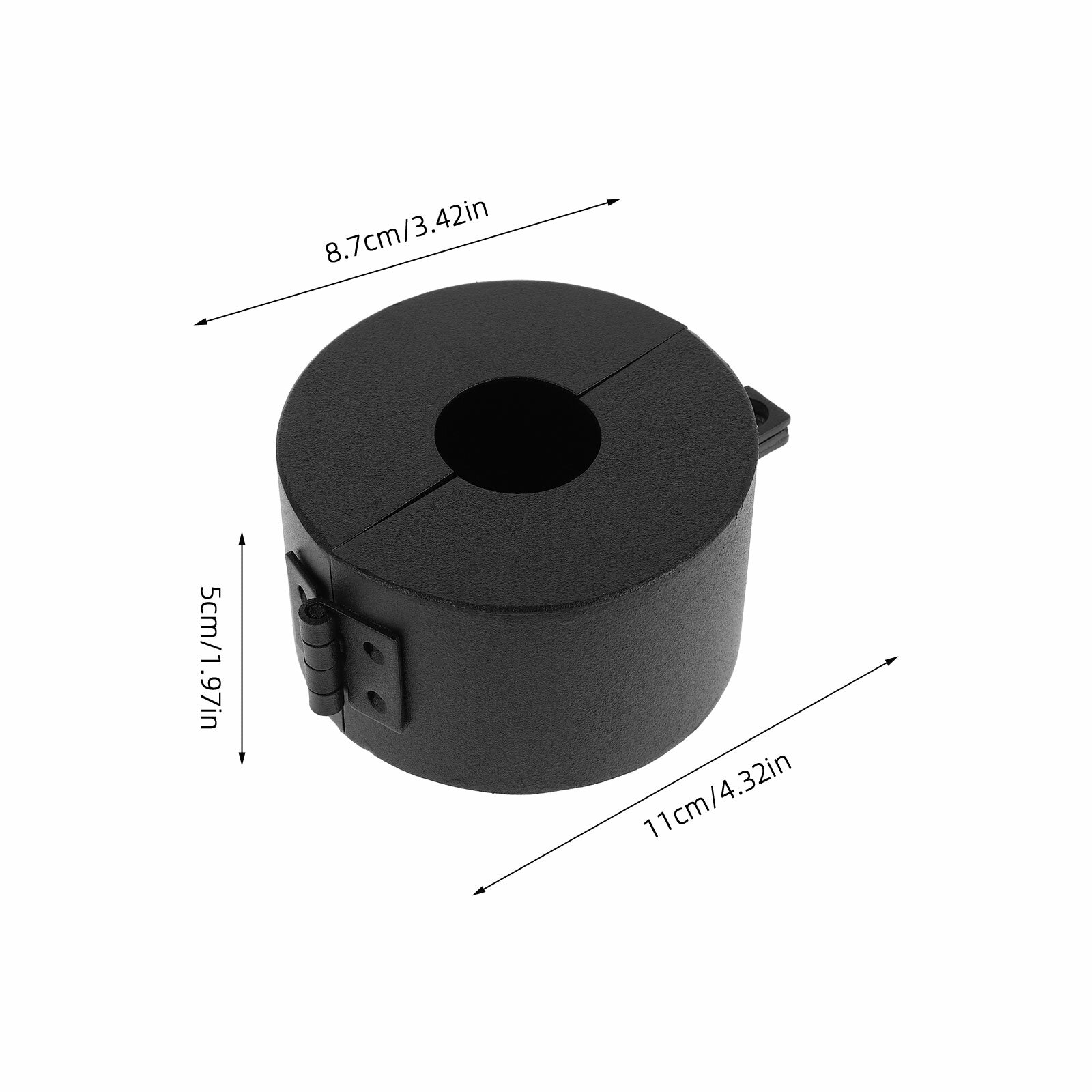 Замок Безопасности Дверной Ручки 1 Шт Черный Размер 11.00X8.70X5.00Cm