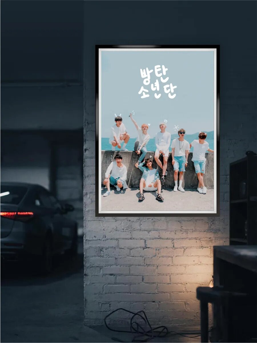 Постер на стену bts dynamite плакат А2 — фото 1