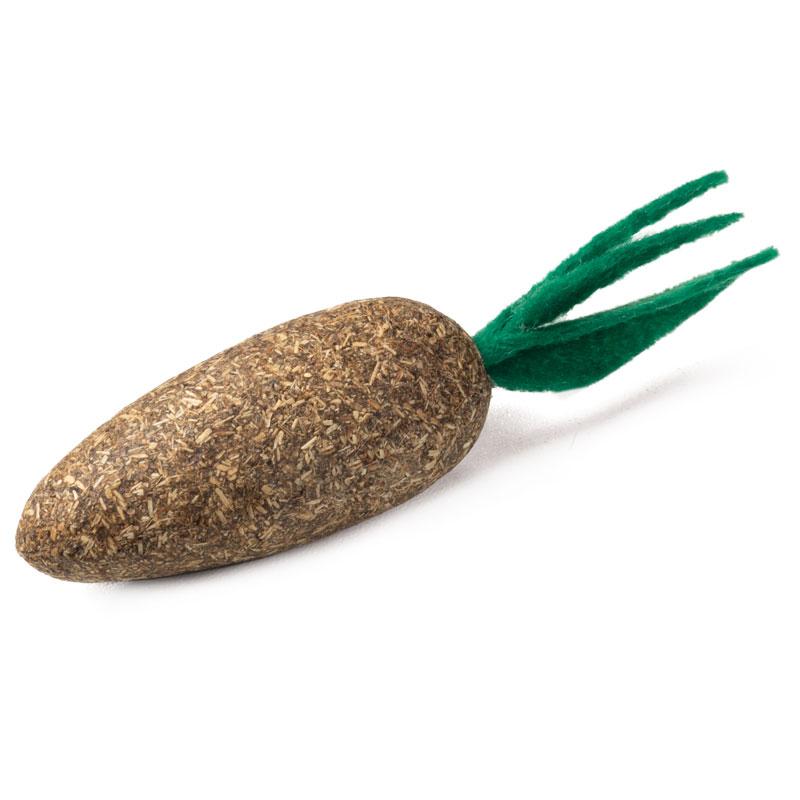 Игрушка (Triol) Морковка для кошек, прессованная кошачья мята, 5 9см