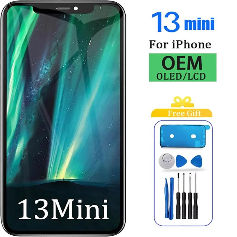 OLED-дисплей для iPhone 13 Mini, 5.4", черный