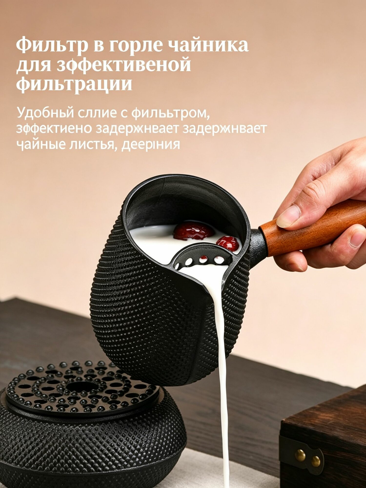 Турка 600 мл 1 шт сталь 65х13