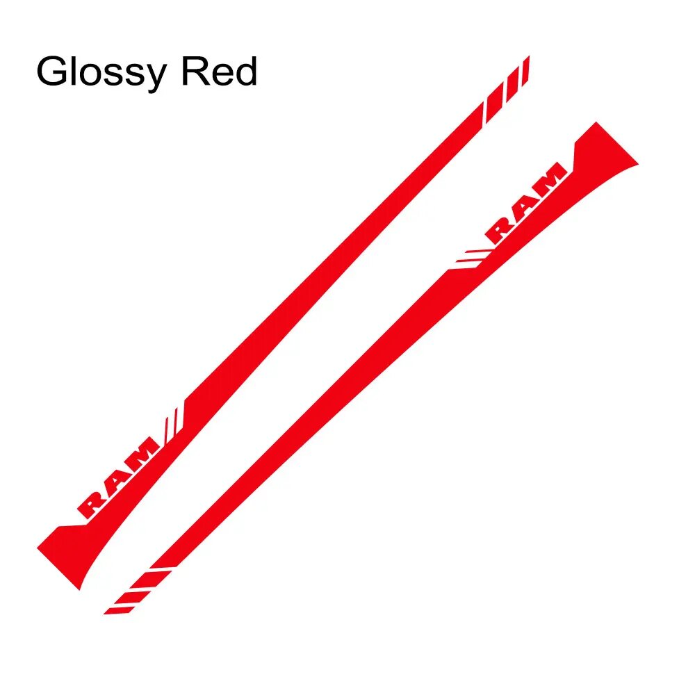 Наклейки Dodge RAM Glossy Red, 2 шт