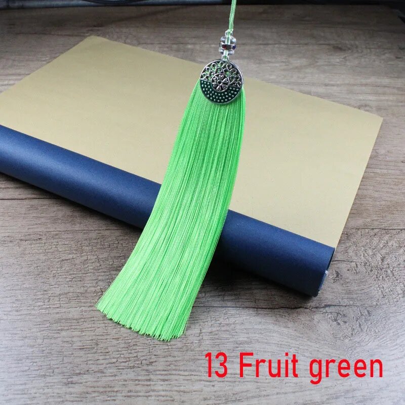 2 шт. полиэстеровые кисточки 15 см для рукоделия 1Pcs, Зеленый, Fruit green