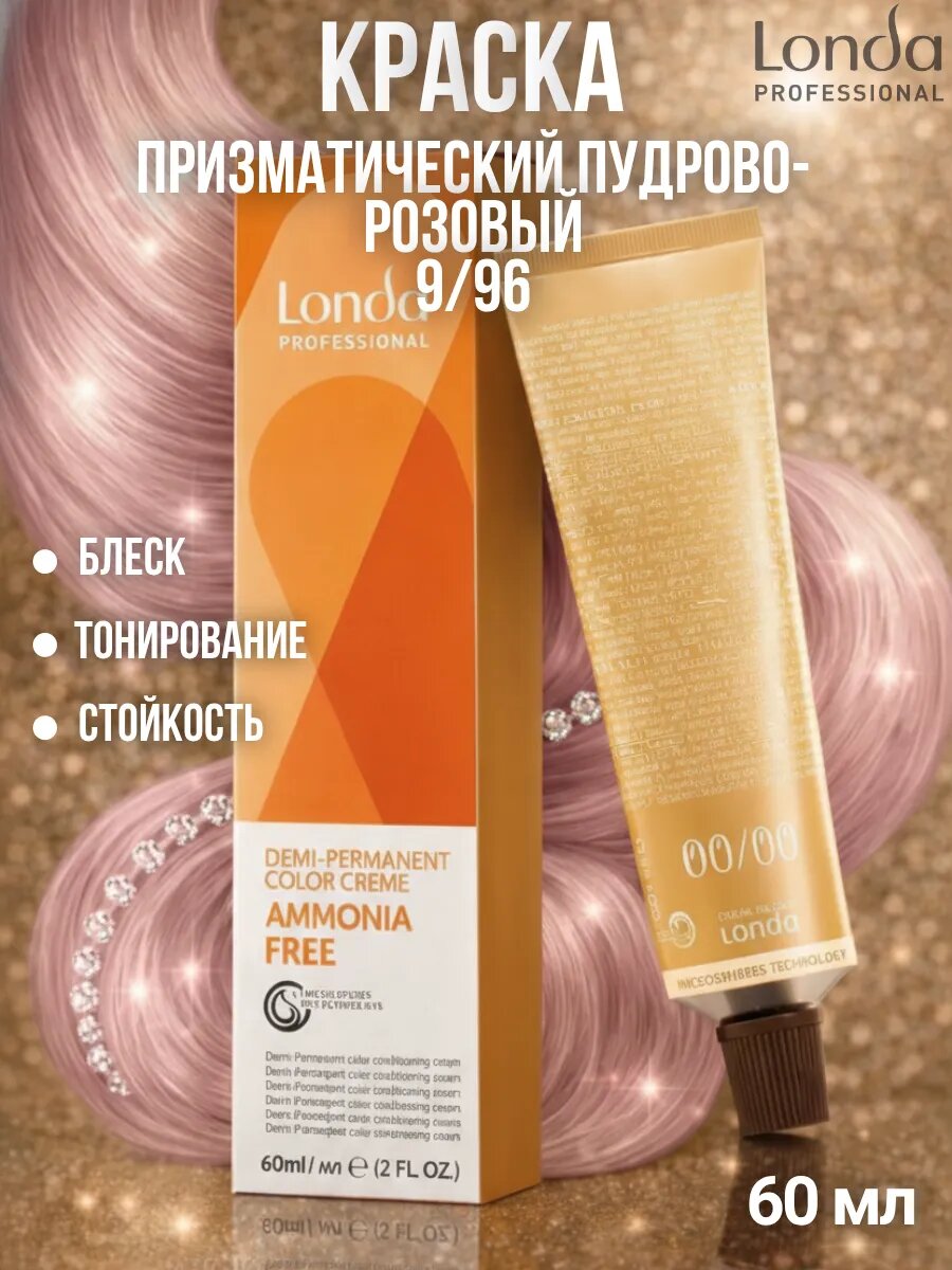 Интенсивное тонирование Призматический пудрово-розовый 60мл