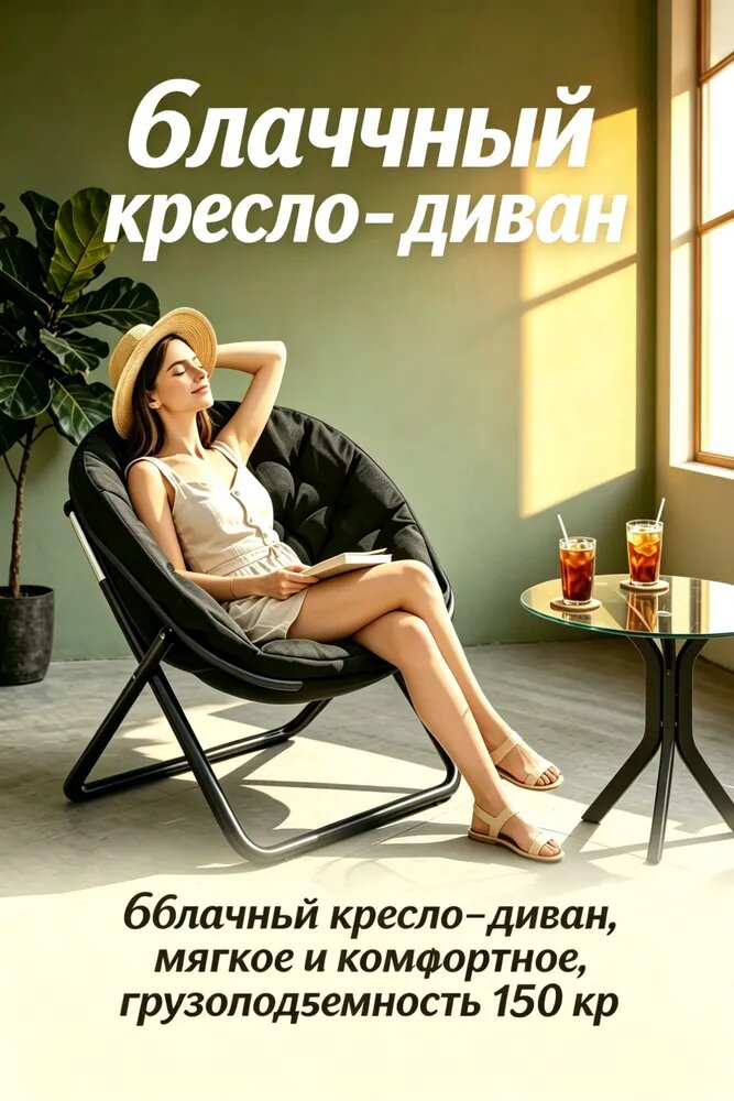 Шезлонг, Металл,50х45х90см