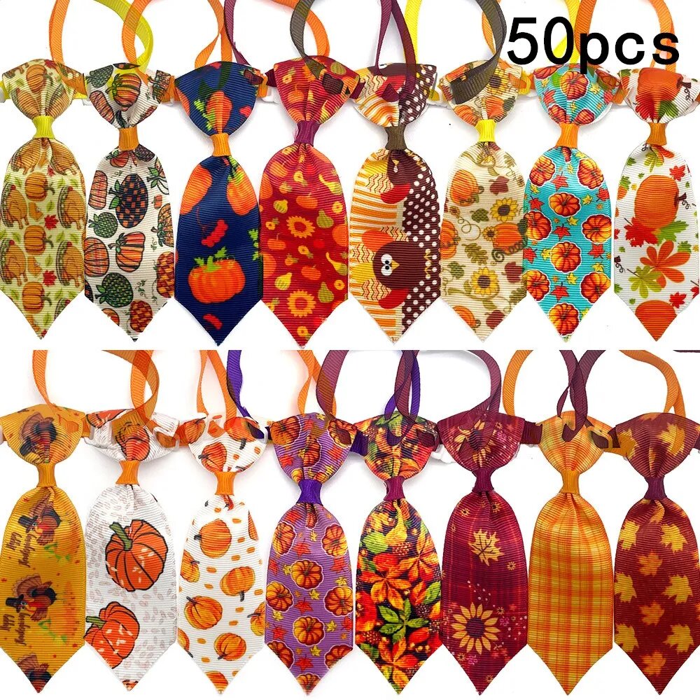 Галстуки-бабочки для собак, 50 шт. mix color