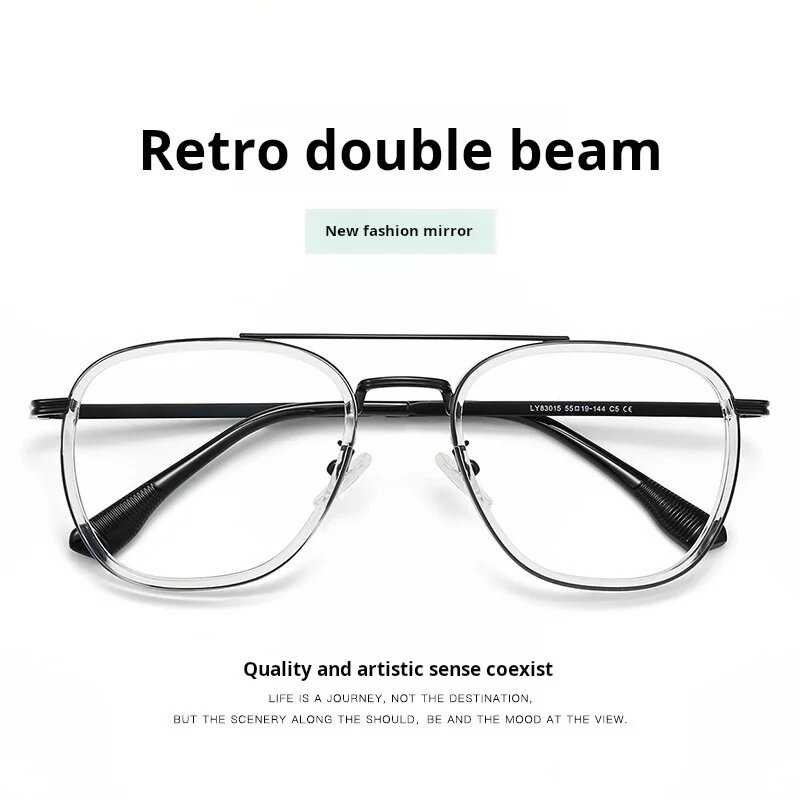 Ретро очки-пилот XBORA LY83015 Transparent Black