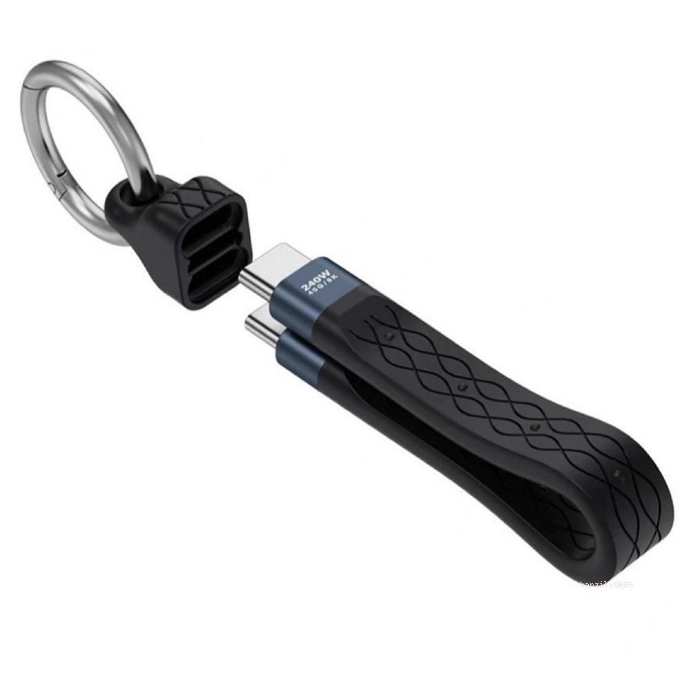 Кабель-брелок USB Type-C Type-C 240 Вт PD 3.1, 40 Гбит/с, 8K 60 Гц, для телефона, ноутбука и SSD