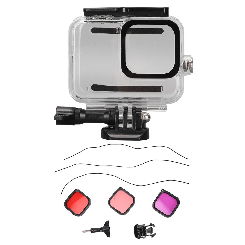 Водонепроницаемый кейс для GoPro Hero 8 Black с цветными фильтрами, подводный аксессуар до 60м