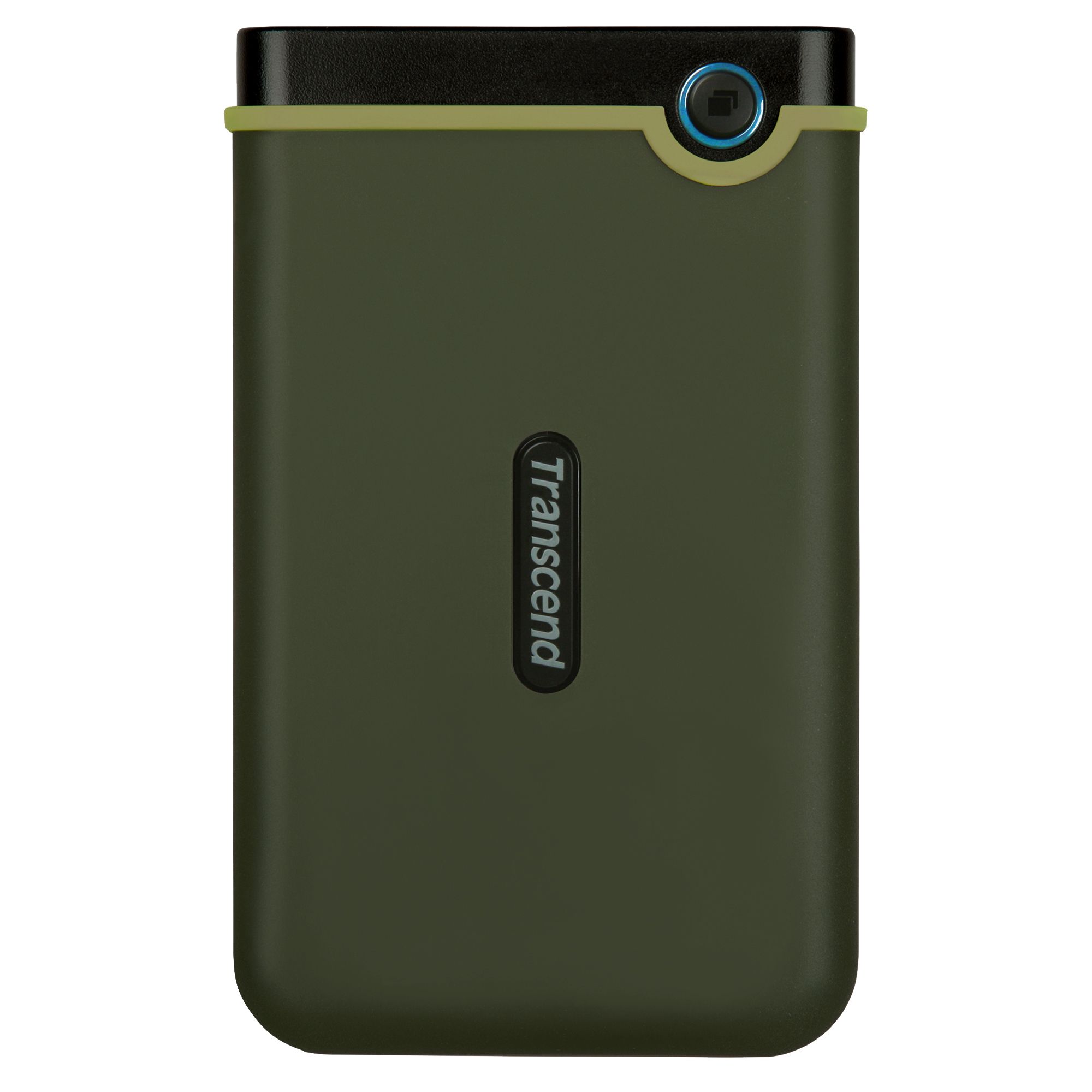 Transcend 1 ТБ Внешний жесткий диск StoreJet 25M3 (TS1TSJ25M3G), Пластик, Резина, серый, милитари