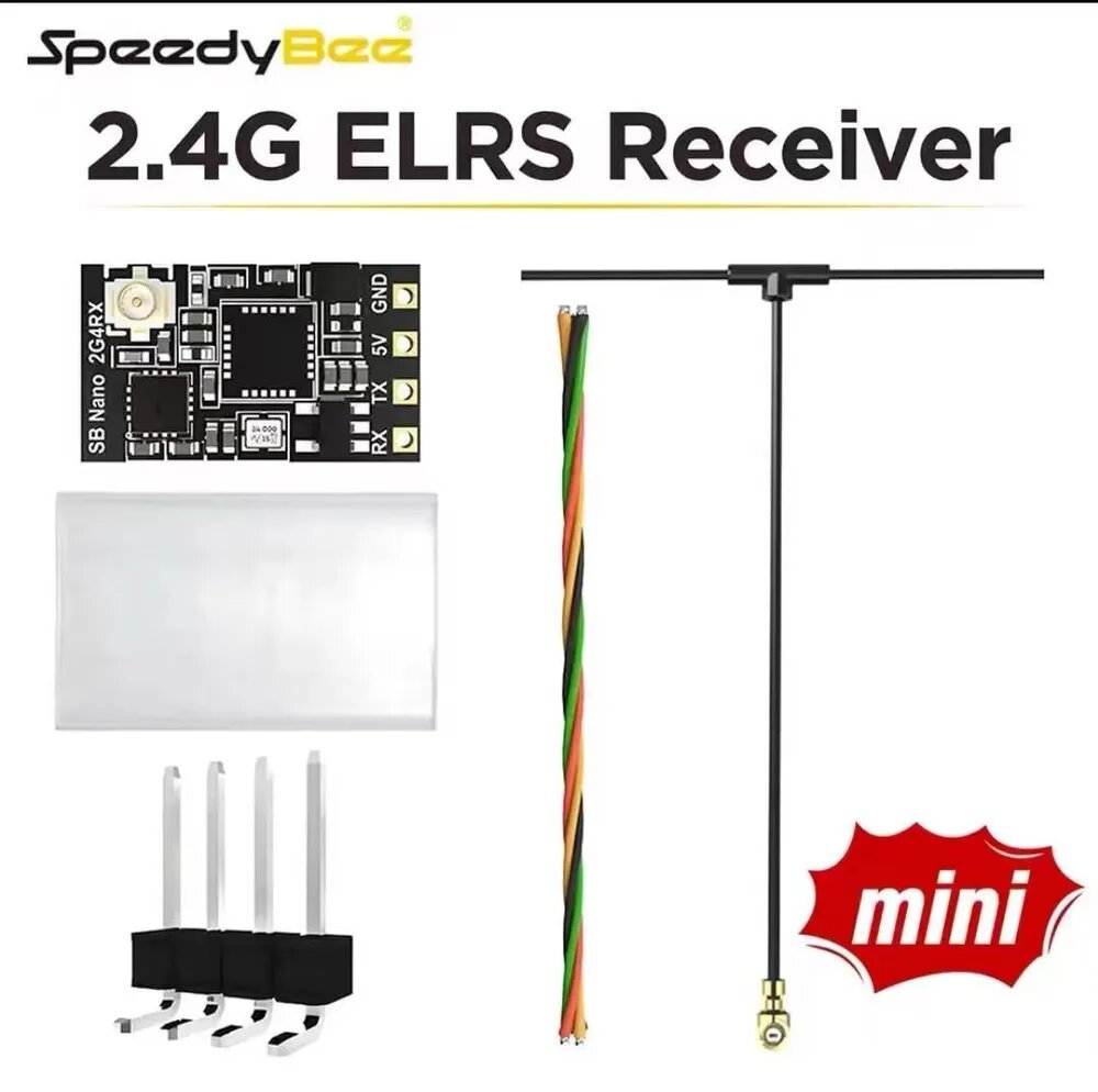 ELRS 2,4 GHz EXPRESSLRS нано приемник дальнего действия с T образной антенной
