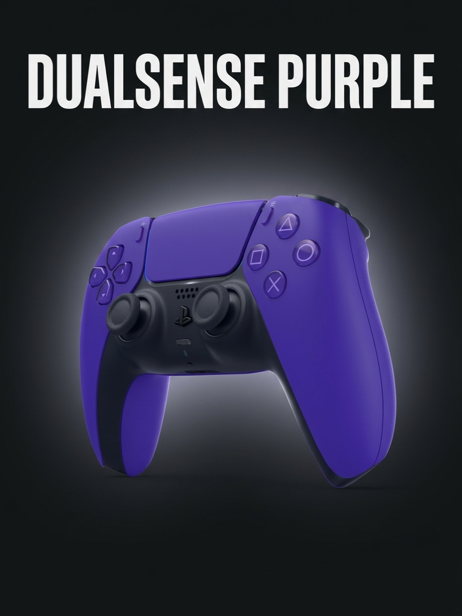 Sony DualSense Wireless Controller Purple для PS 5, Bluetooth, виброотклик, адаптивные триггеры