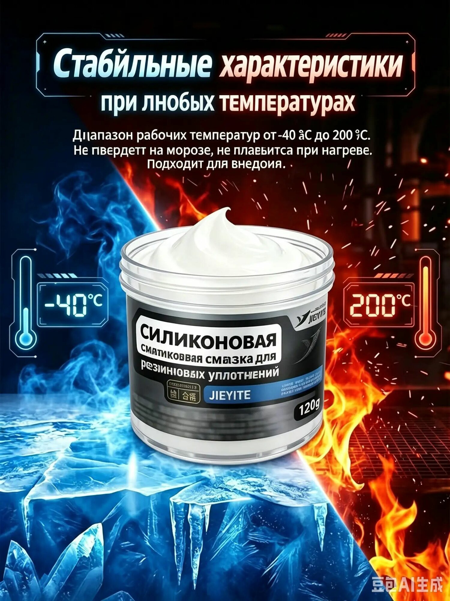 Смазка силиконовая -гель для моек высокого давления кёрхер К3 К4 К5 К6 К7 и кофемашин