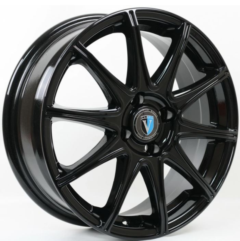 Диск колесный Tech Line Venti 1616 6,0x16 4x100 Dia60.1 ET45 цвет BL (черный глянцевый)