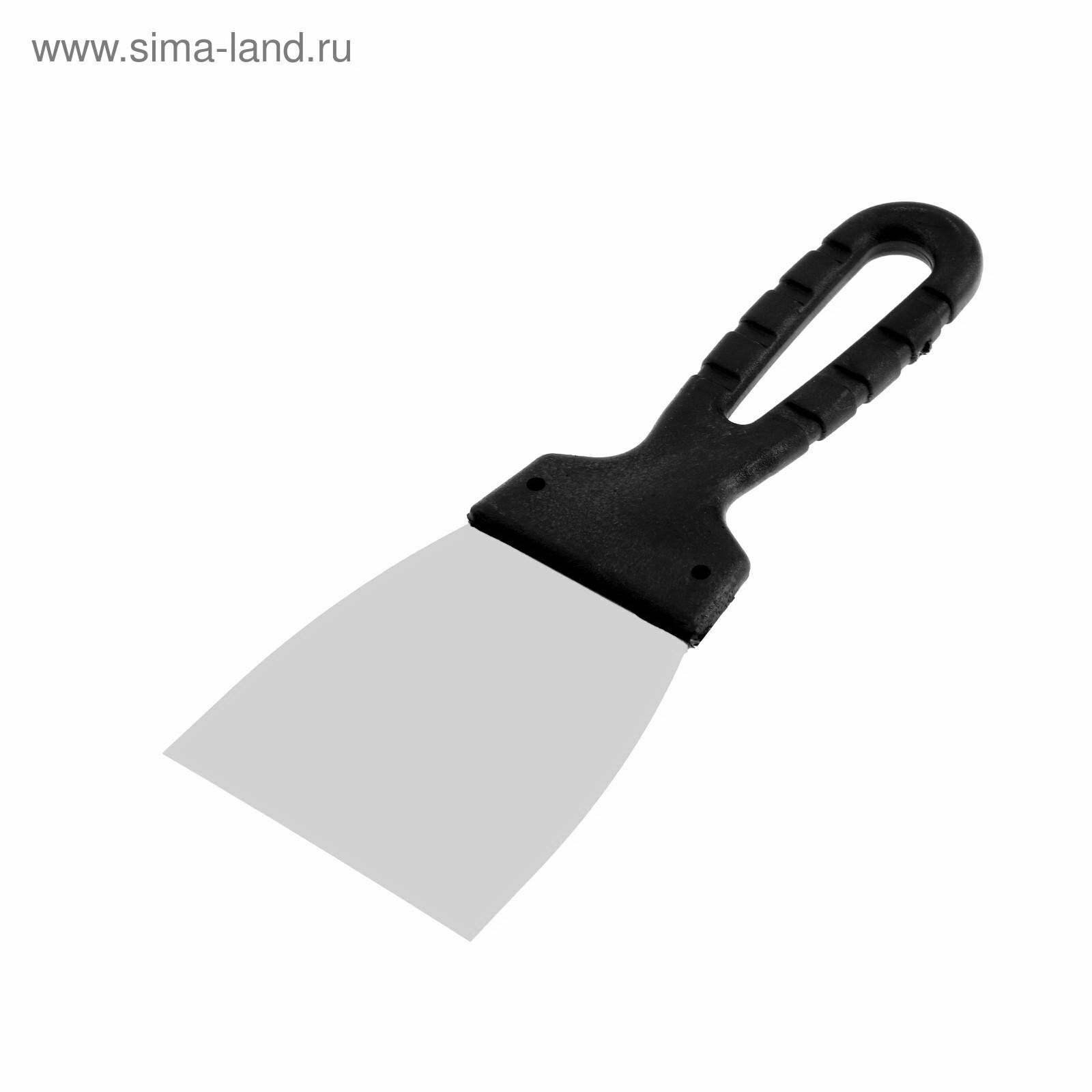Шпатель фасадный 80 мм, нержавеющая сталь, пластиковая рукоятка, 5 шт.