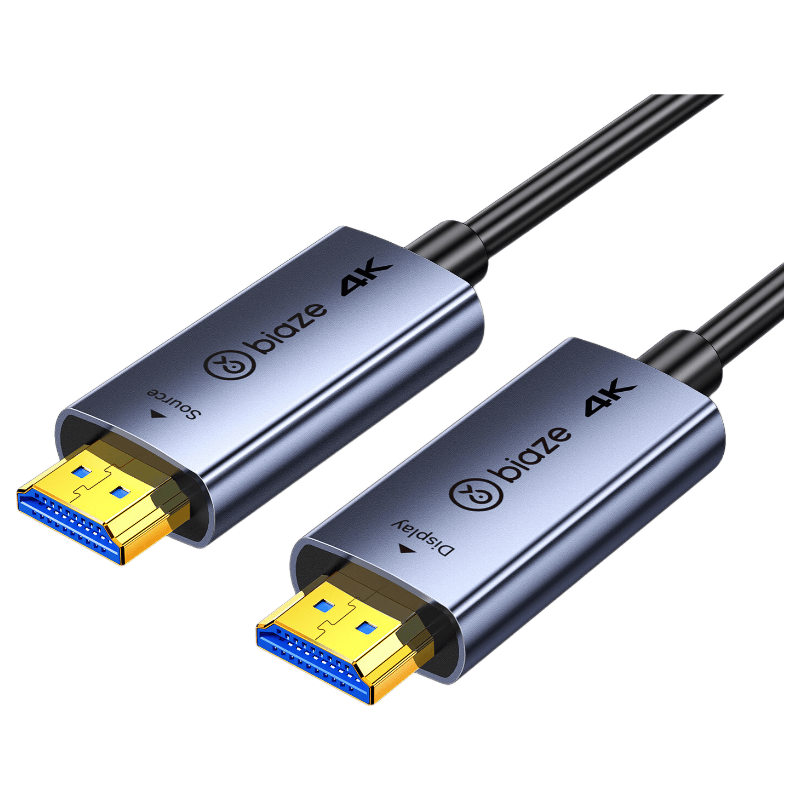 BIAZE Волоконно-оптический HDMI кабель 2.0, 8 м, 4K60Гц, высококачественный видео-кабель для домашнего кинотеатра, игр