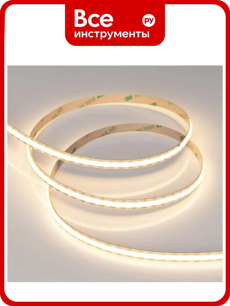 Светодиодная лента Arlight COB-X528-8mm 12V Warm3000 5м 041794