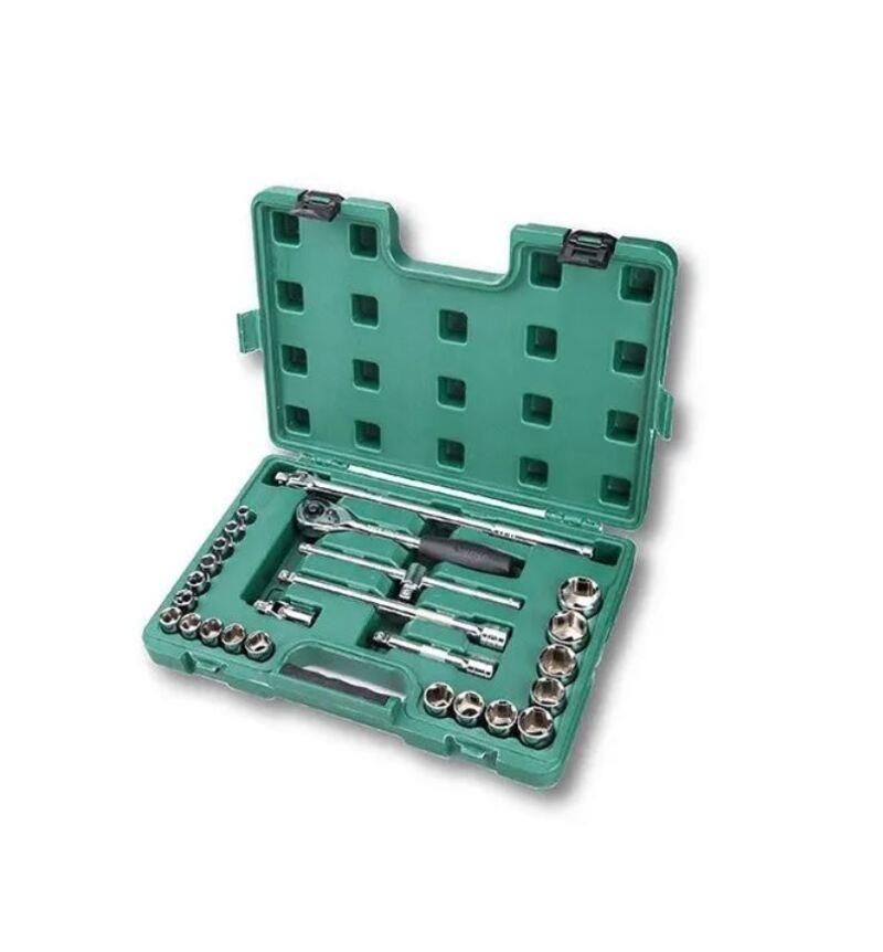 Набор головок 25 предметов, 1/2" Sata 09061