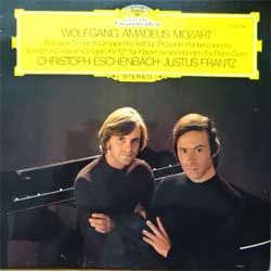 Винил LP MOZART W.A, CHRISTOPH ESCHENBACH, JUSTUS FRANTZ 'Sonaten D-dur Fur Zwei Klaviere Und C-Dur For Vier Handen' (1972 German press, laminated, 2530 285, ex-/ex)