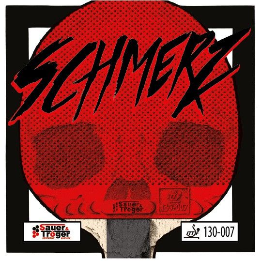 Накладка для ракетки настольного тенниса Sauer&Troger Schmerz, Черный, толщина губки OX