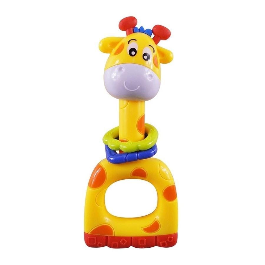 Прорезыватель Baby Mix погремушка жираф, желто-черный, 16x6,5x4 см