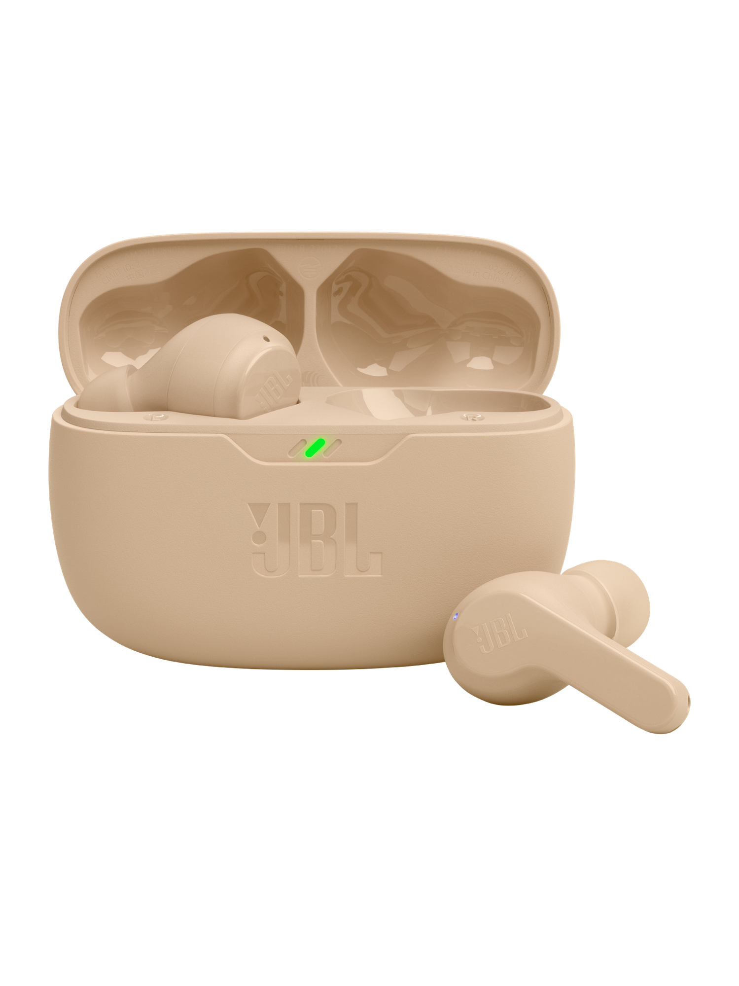 Беспроводные наушники JBL TWS WAVE BEAM IPX54, время работы: до 8 ч - бежевый