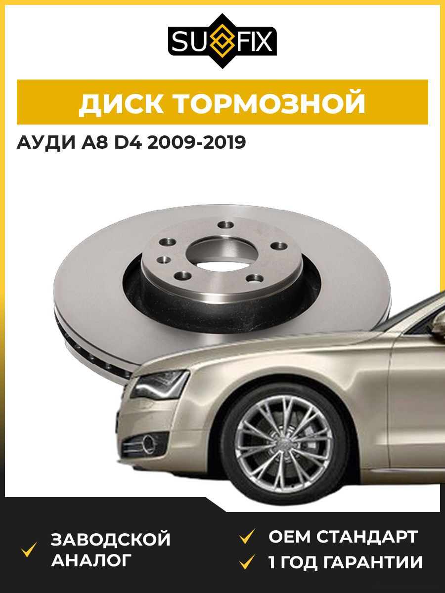 Диск тормозной вентилируемый передний SUFIX FX1272 Ауди A8 D4 Audi A8 D4 2009-2019