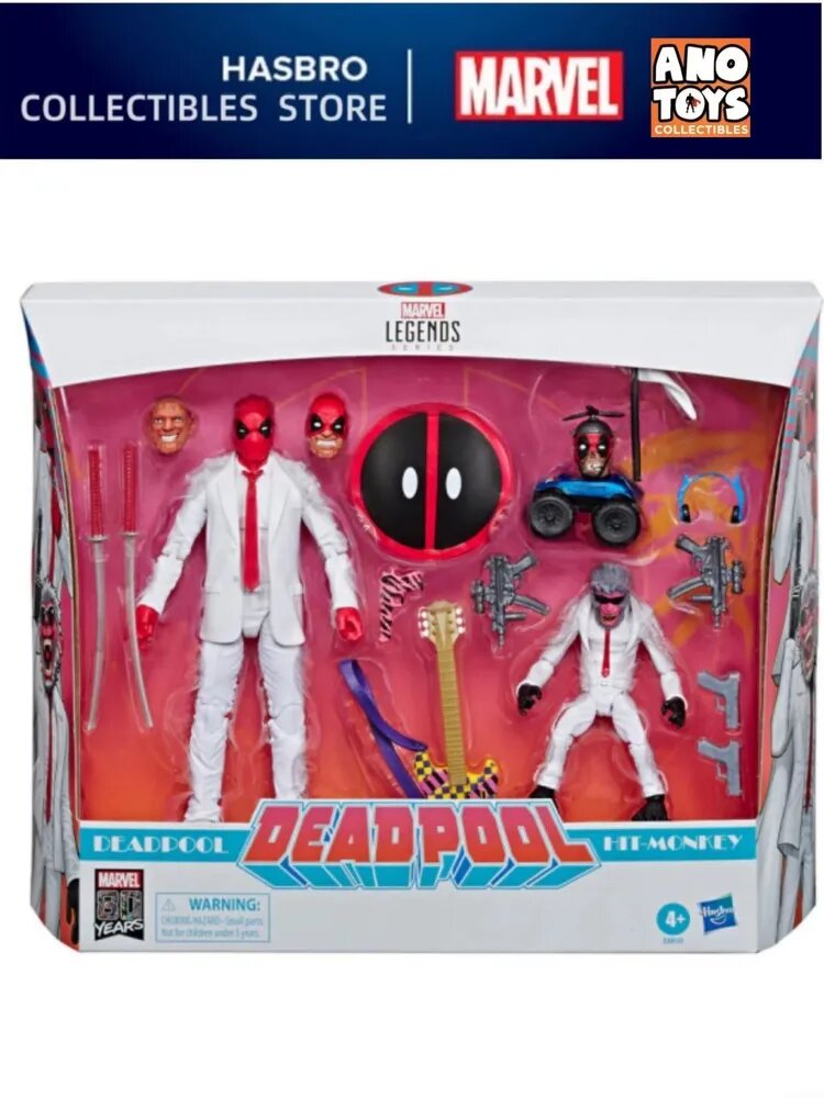 Игрушечные фигурки-украшения. Hasbro Marvel Legends Deadpool Killer Monkey Set 6 Inches