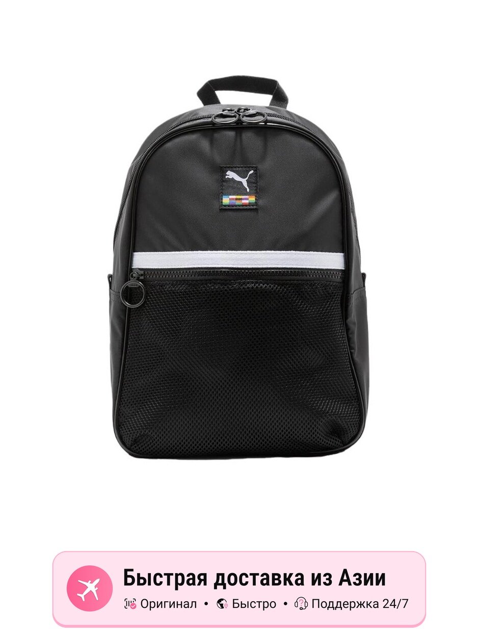 Рюкзак женский PUMA из полиэстера Regular, черный, ONE SIZE