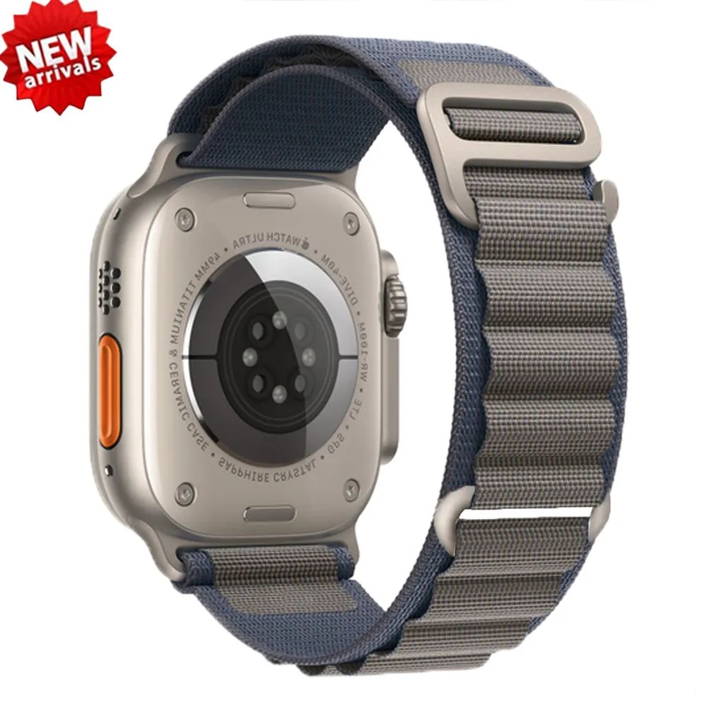 Ремешок Alpine Loop для Apple Watch 49мм, 45мм, 41мм, 44мм, 40мм, 42мм, 38мм, Нейлоновый ремешок для часов