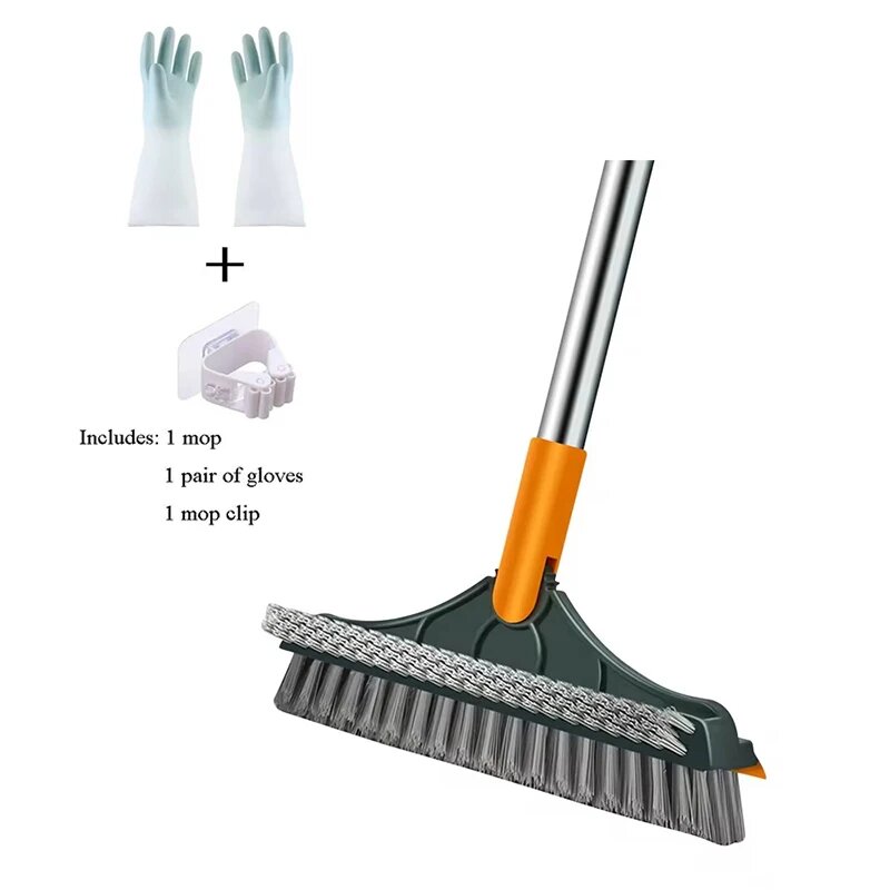 UNTIOR Щетка для мытья полов 3-в-1 из микрофибры Серый, green-3 in 1-A