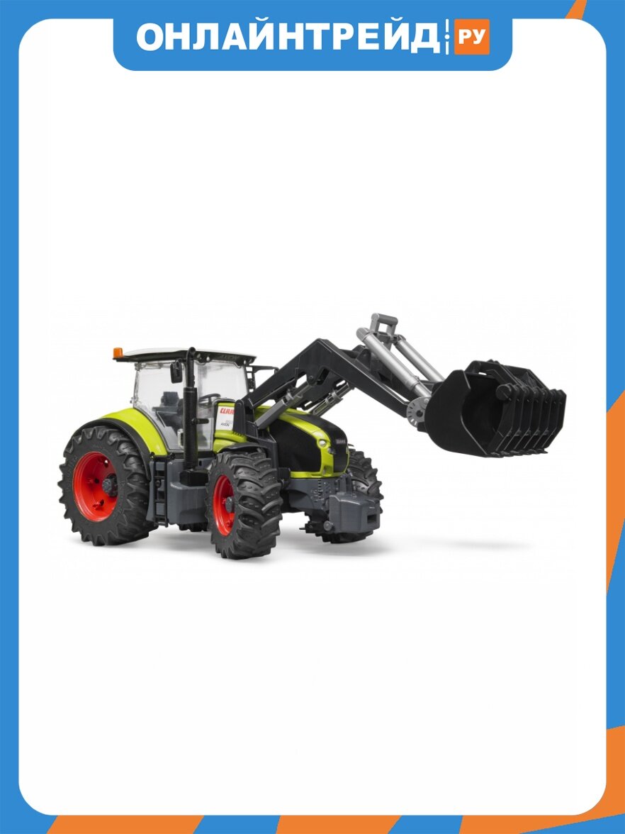 Масштабная модель Bruder 03-013 Трактор Claas Axion 950 c погрузчиком