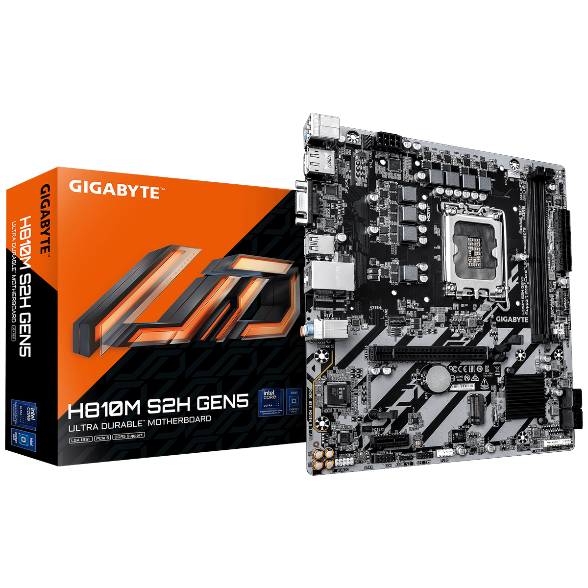 Материнская плата Gigabyte H810M S2H GEN5, LGA1851, Intel H810, Micro-ATX, RTL (H810M S2H GEN5)