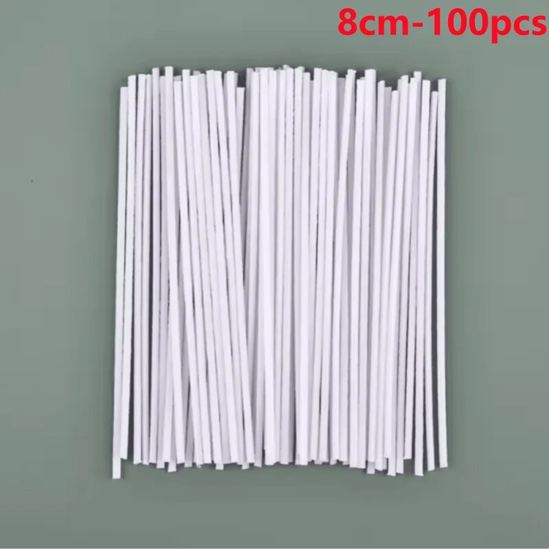 Фитиля для свечей из хлопка 50 шт. Белый, 8cm-100pcs