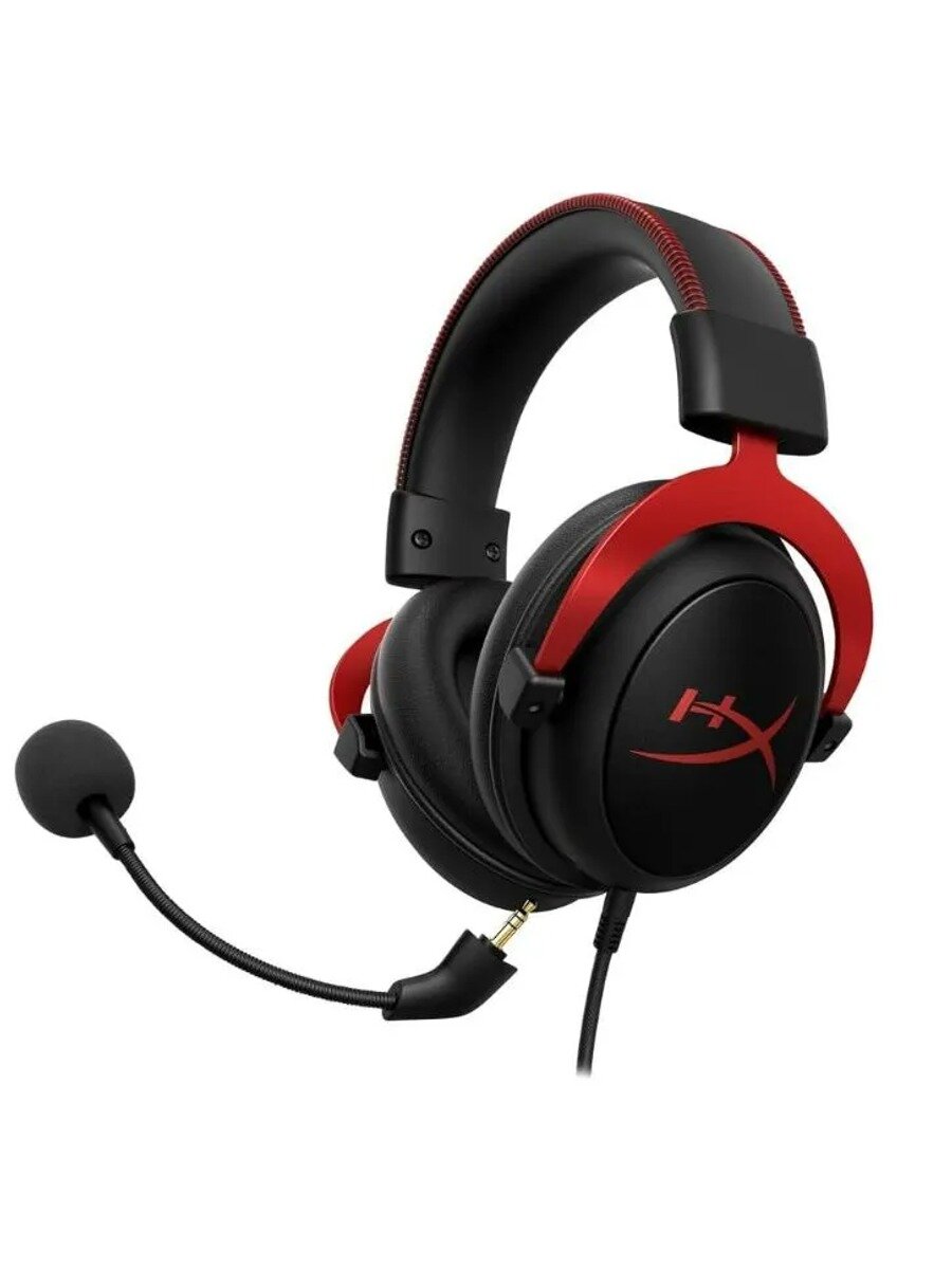 HyperX Наушники проводные с микрофоном, Радиоканал, 3.5 мм, черный