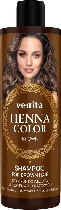 Шампунь для волос Venita Henna Color, коричневый, 300 мл