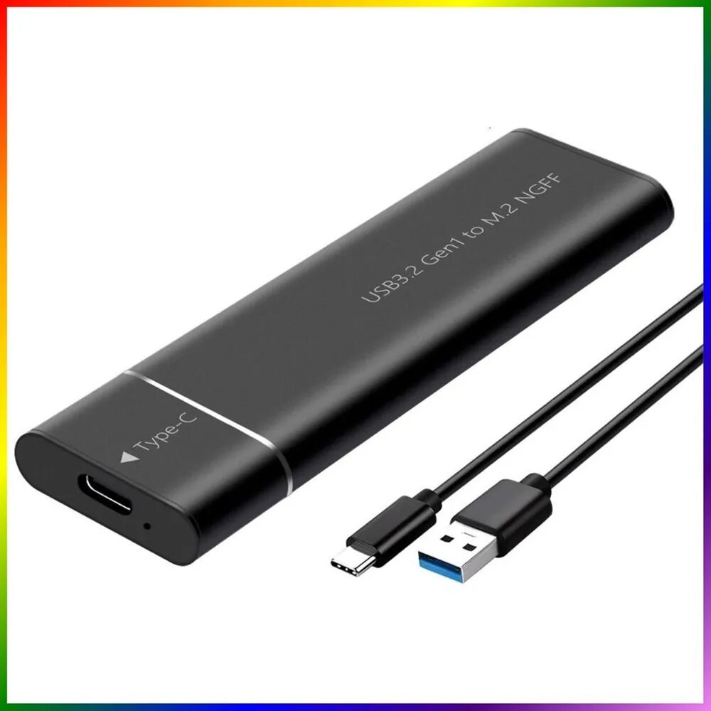 Корпус для SSD M.2 Type C, Черный