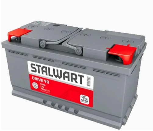Аккумулятор автомобильный STALWART Drive 6СТ-90.0 Ah 770 A ОП (353x175x190) L5 353x175x190