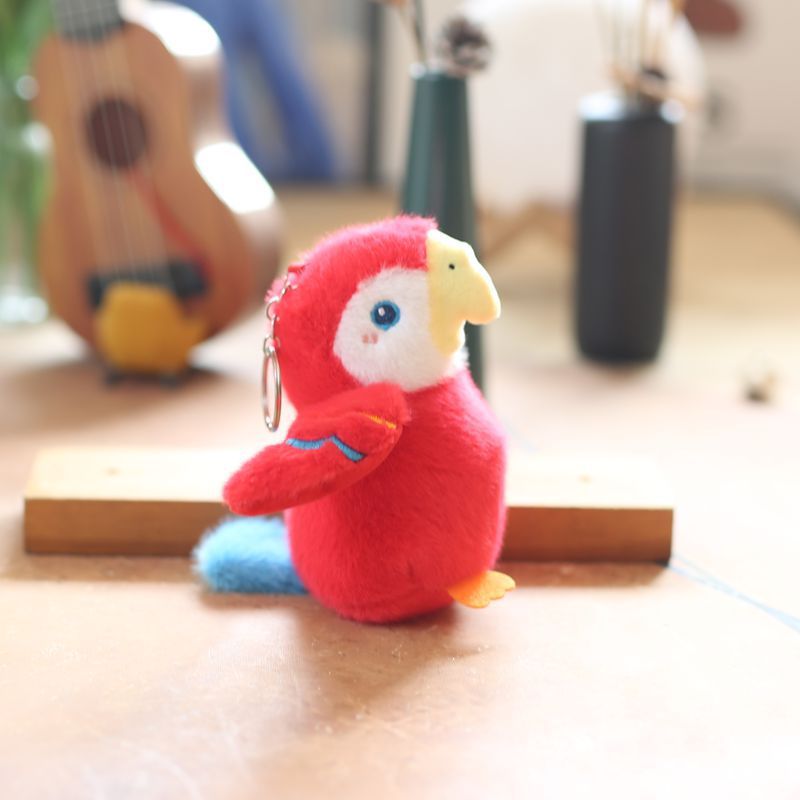 Милые подвески в виде воробьёв, птичек и попугаев из плюша