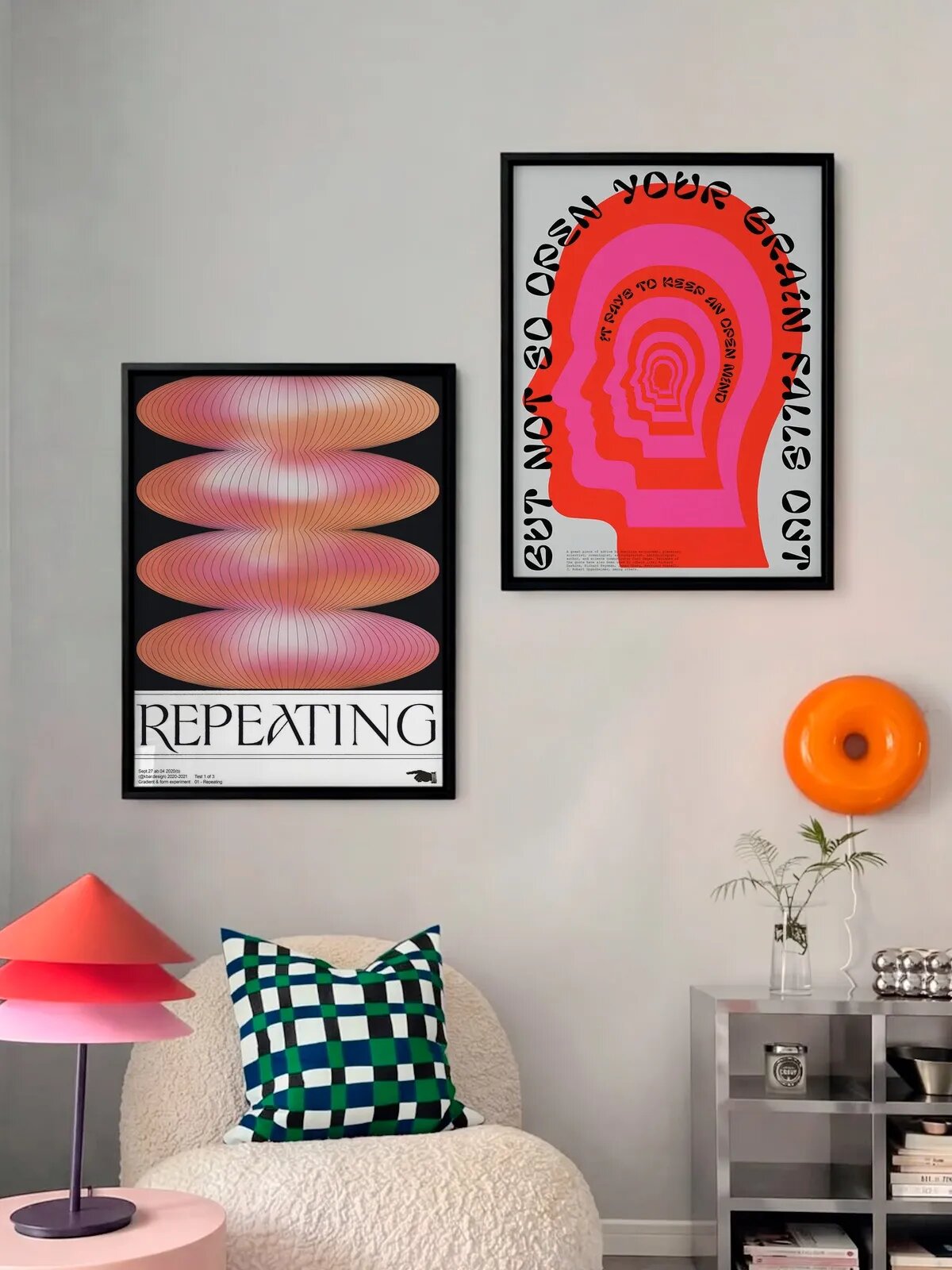 Набор постеров "Repeating x Open Mind", 30x40 см, 2 штуки