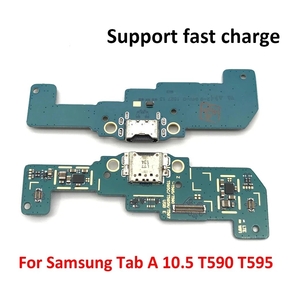 Новый для Samsung Tab A-T590 T595 T597 T515 T510 USB-порт для зарядного устройства, док-станция, зарядная плата, гибкий кабель с микрофоном, микрофоном